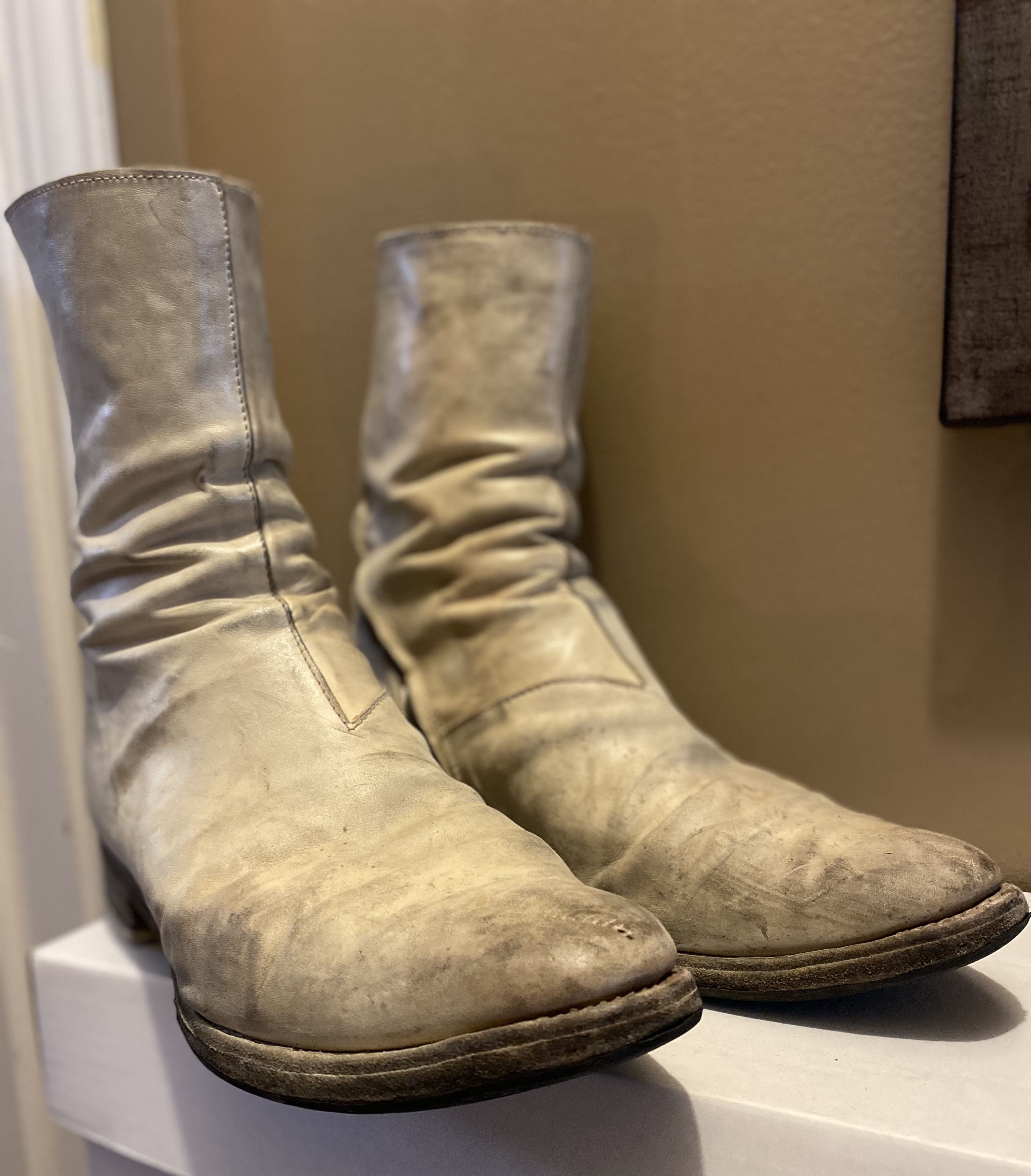 Carol Christian Poell RARE CCP Kangaroo Leather Tornado Boots | Grailed
