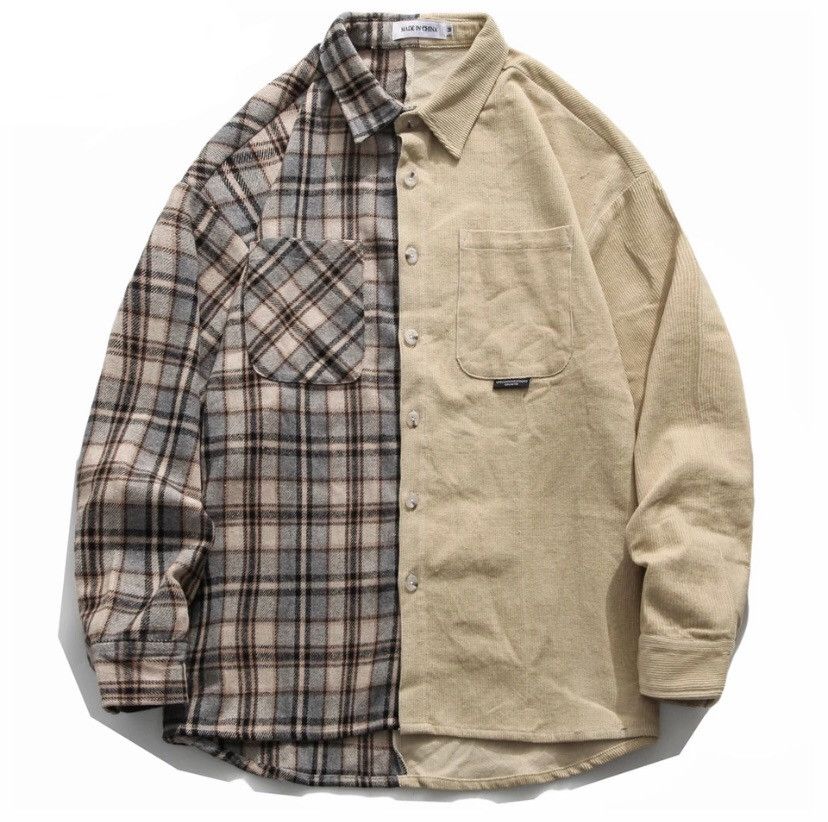 Vintage Split Pattern Reconstructed Rebuild Flannel | Grailed