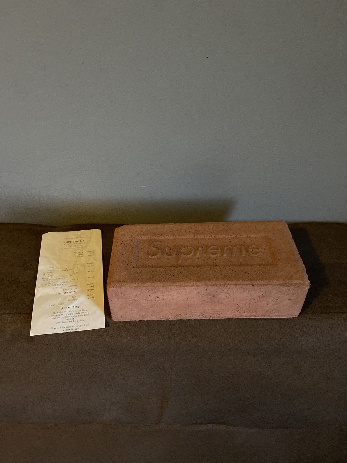 Supreme Brick FW16 w/ Store Receipt | Grailed