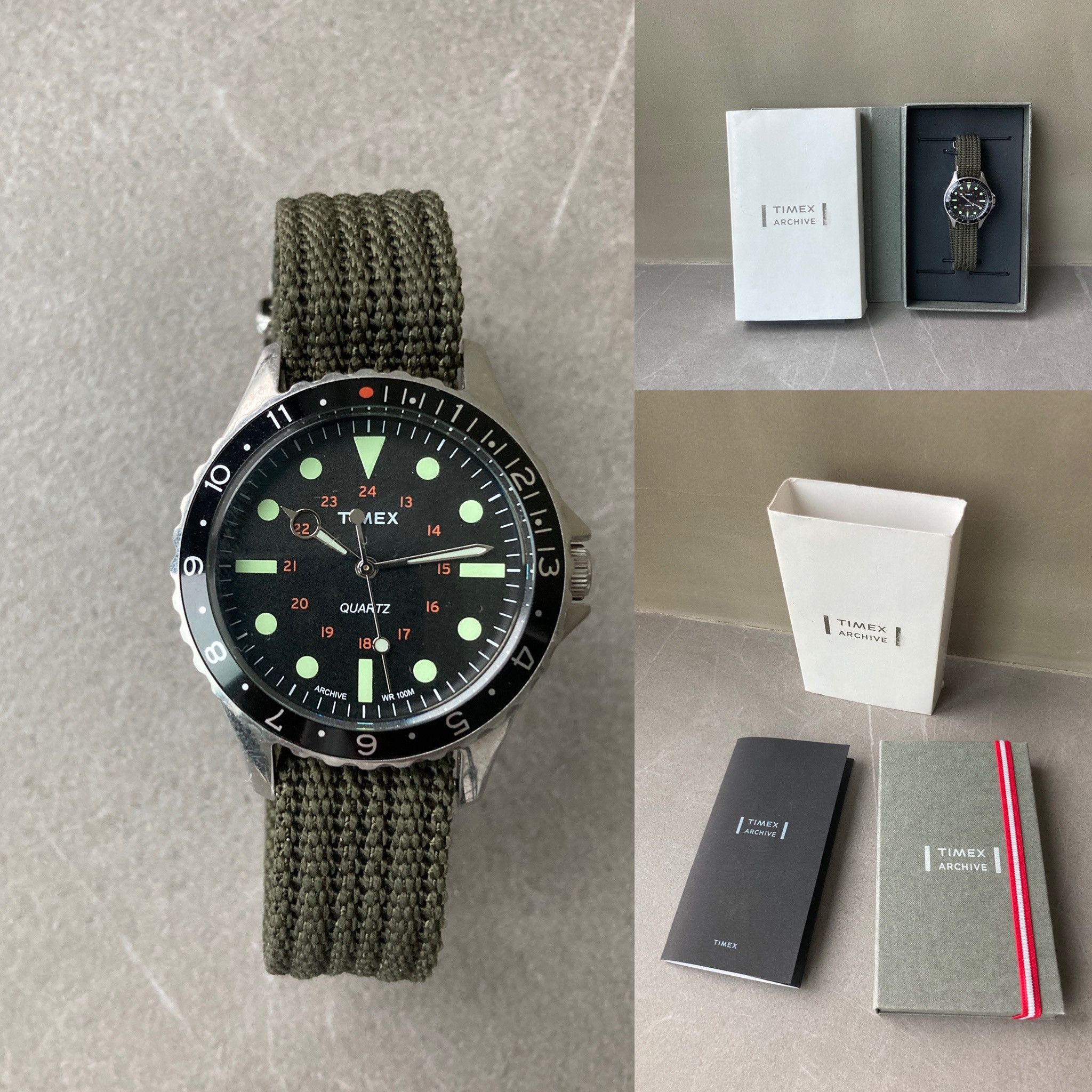 Timex Rare Timex Archive Submariner GMT Diving Army Navy Watch | Grailed