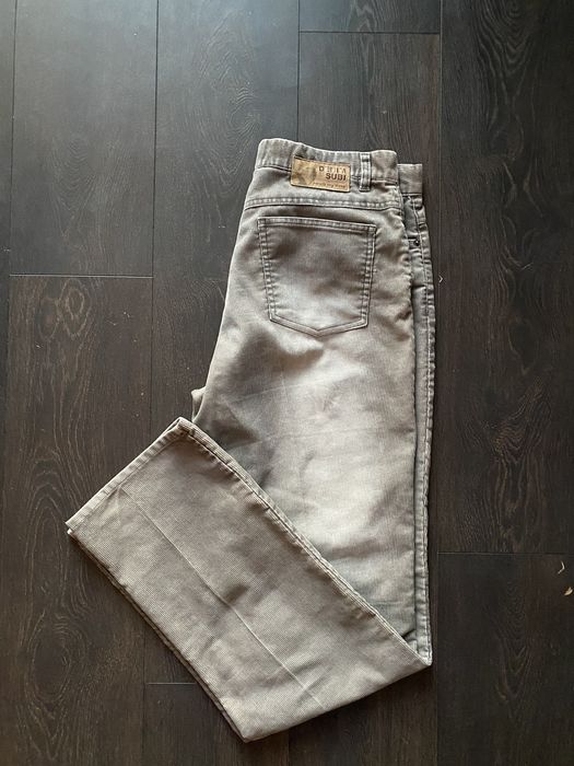 Japanese Brand Faded Grey Subi Denim Corduroy Pants | Grailed
