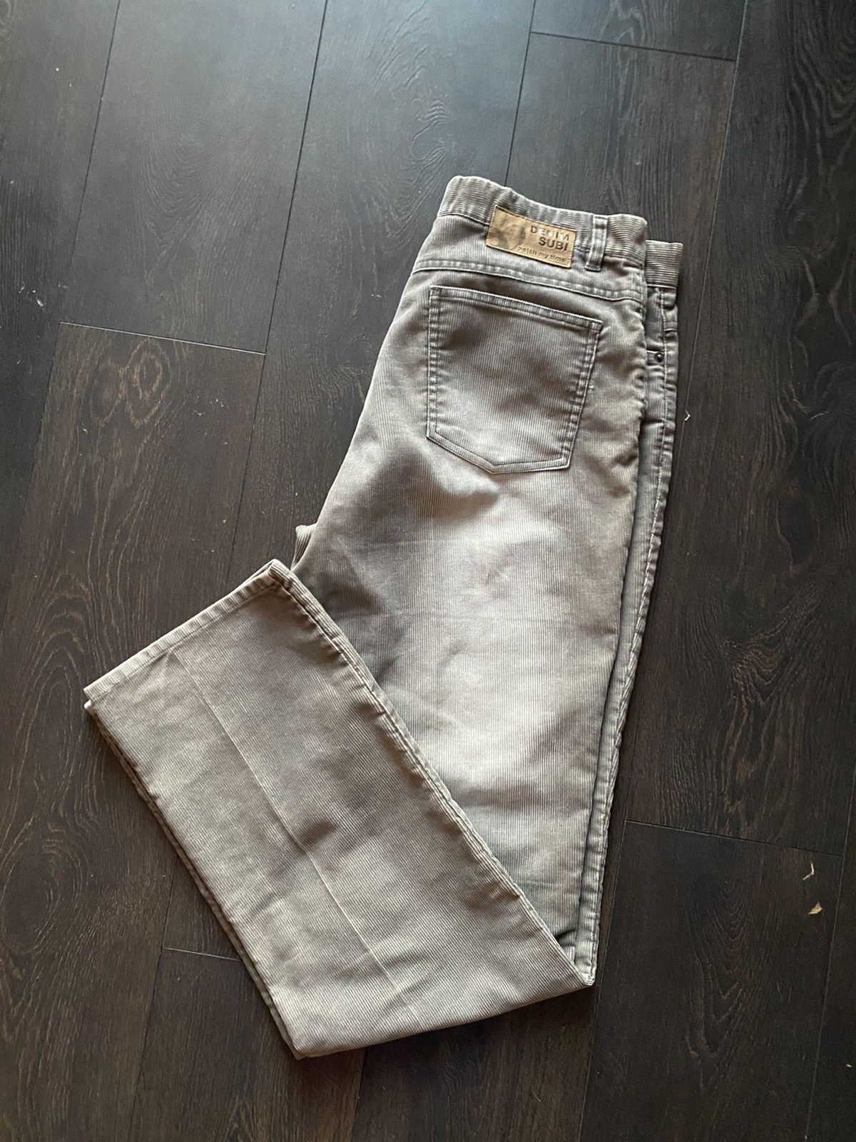 Japanese Brand × Streetwear Faded Grey Subi Denim Corduroy Pants | Grailed