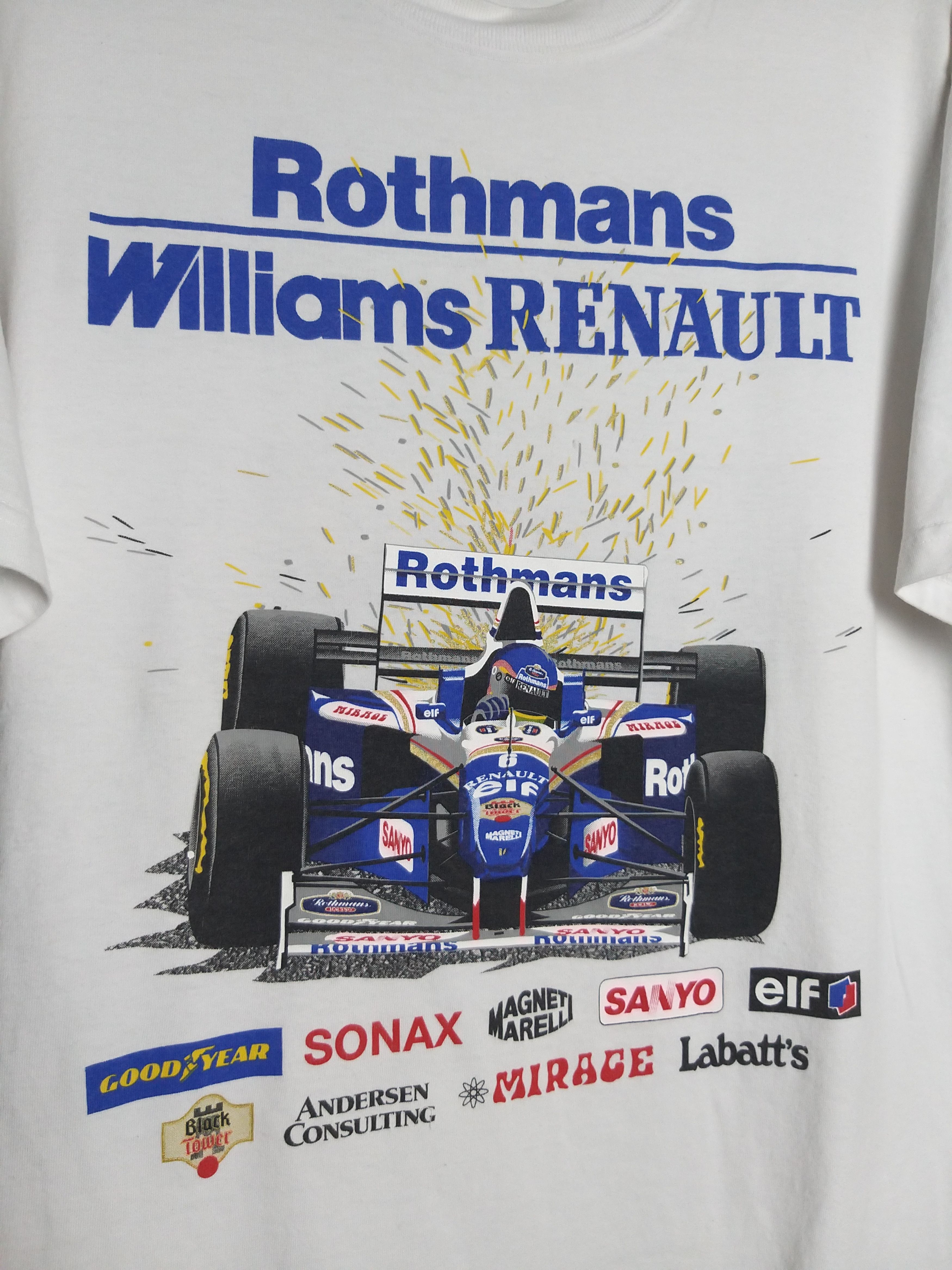 Formula 1 × Vintage NICE💥VTG ROTHMANS WILLIAMS RENAULT F1 RACING TEAM T ...