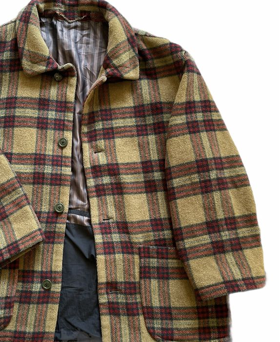 Vintage Vintage Wool Checkered Pattern Coat | Grailed