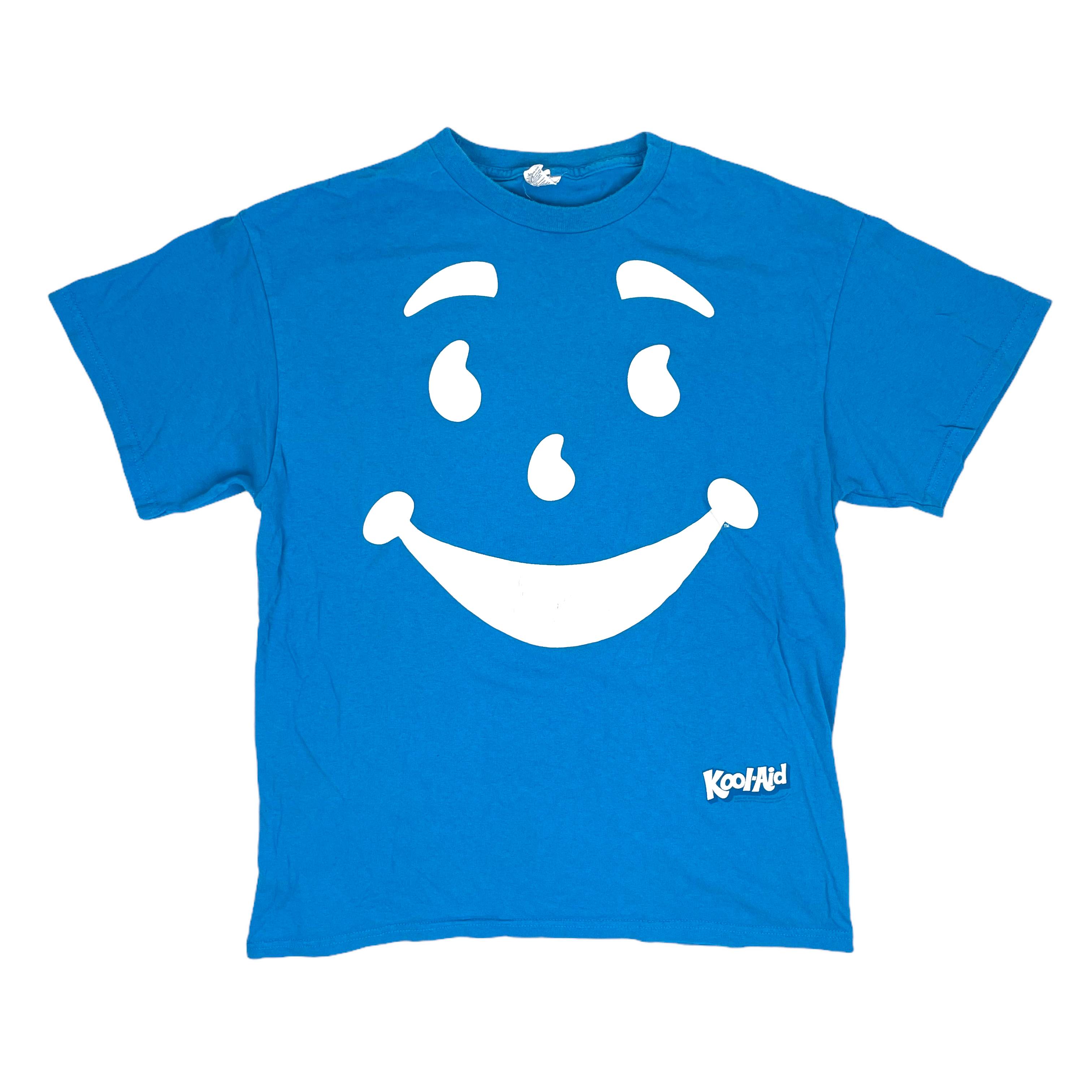 Vintage Vintage 00s Kool-Aid Man Face Blue Shirt Size L | Grailed