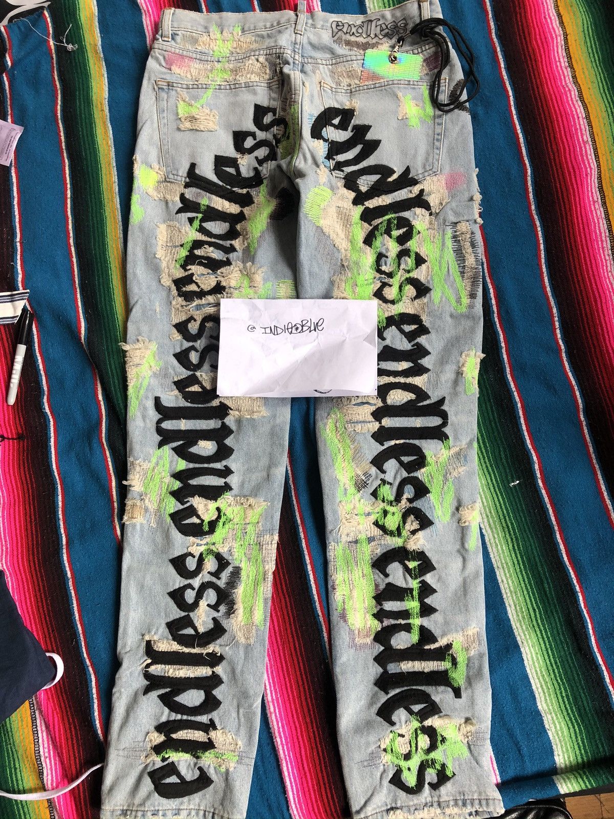 Vlone Vlone Endless Denim Jeans | Grailed