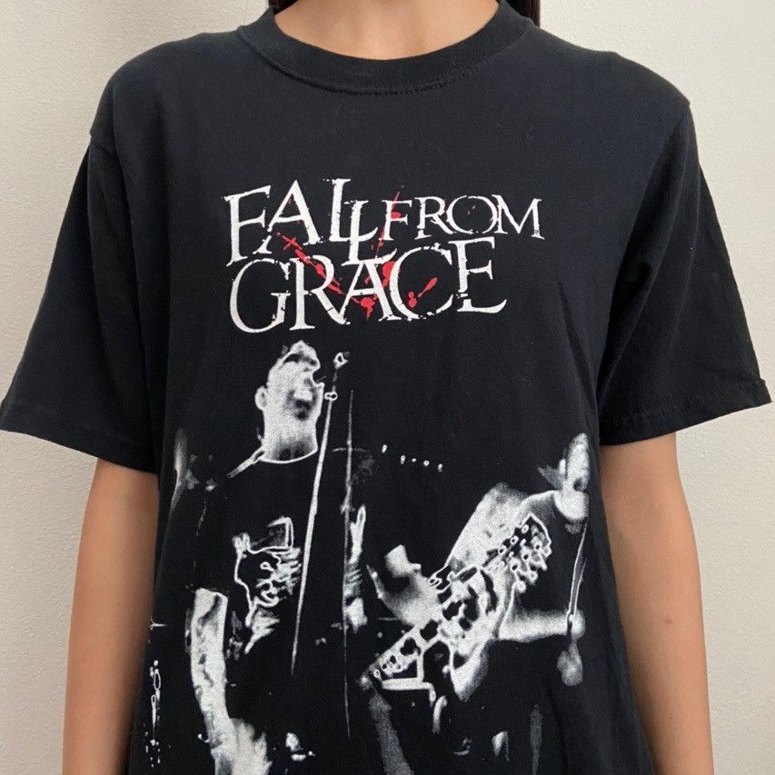 Band Tees × Vintage Vintage Fall From Grace Band Graphics Black Tee ...