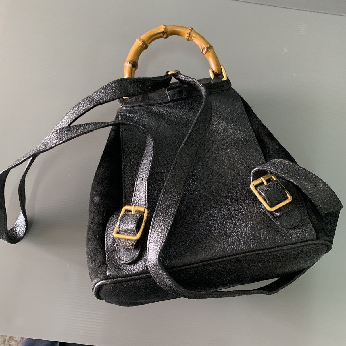 Gucci × Luxury × Vintage 🔥🔥RARE ITEM‼️‼️Authentic Gucci Bamboo Leather ...