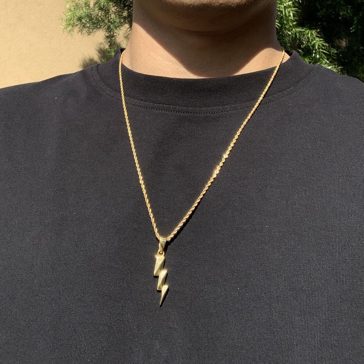 Gold Chain 18k Gold Lightning Bolt Chain x Streetwear x Vintage | Grailed