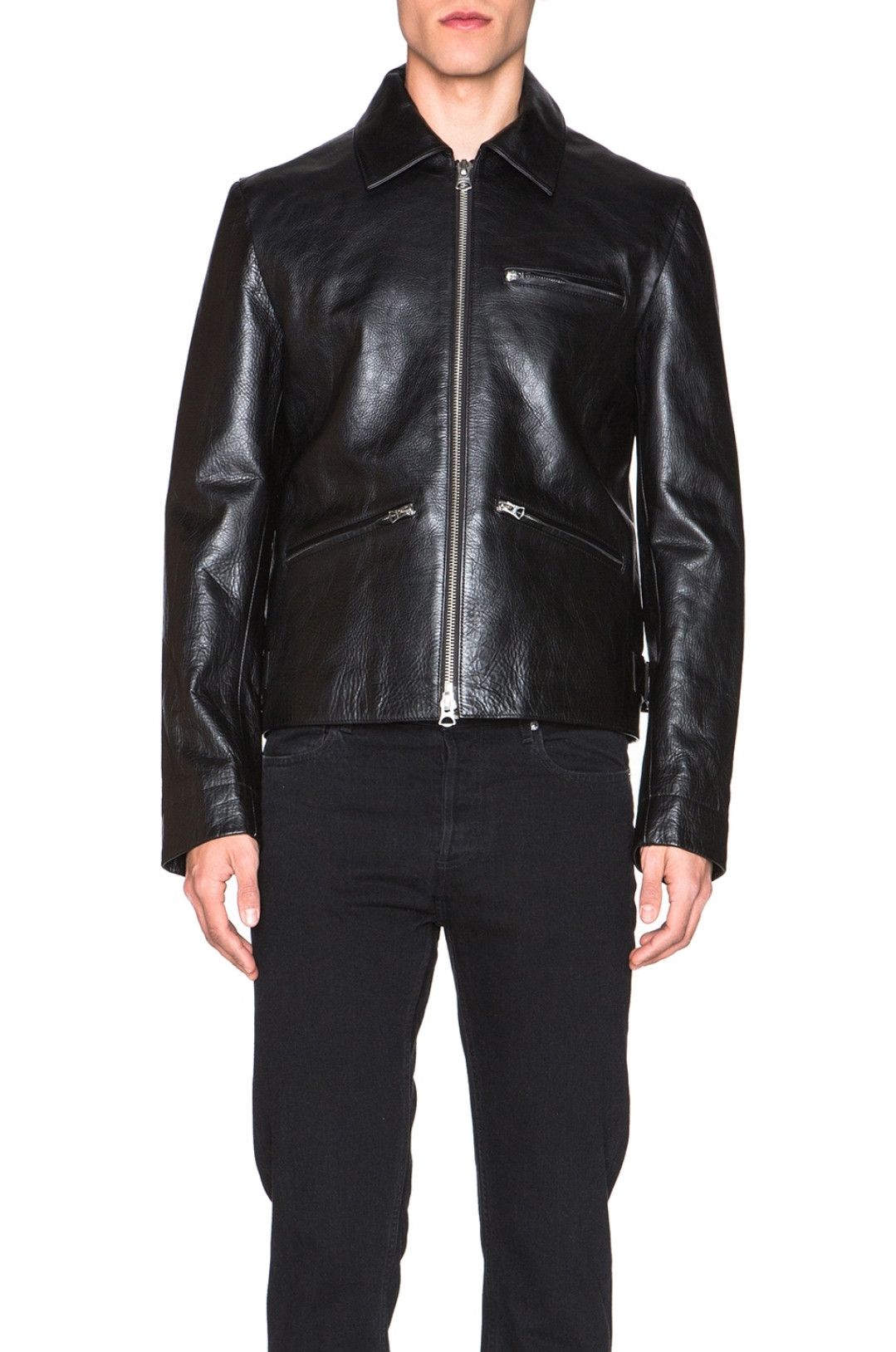 Acne Studios August Leather Jacket | Grailed