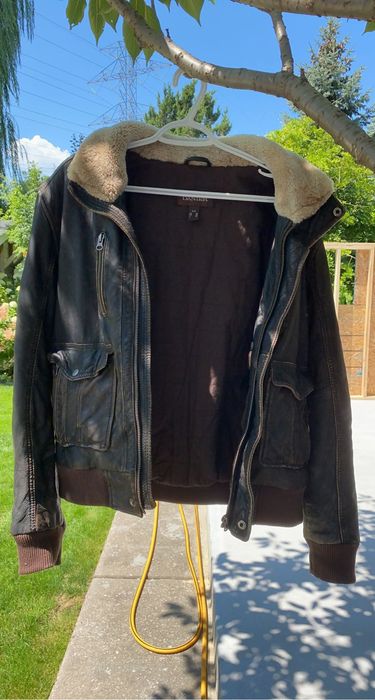 Danier Danier shearling bomber flight jacket | Grailed