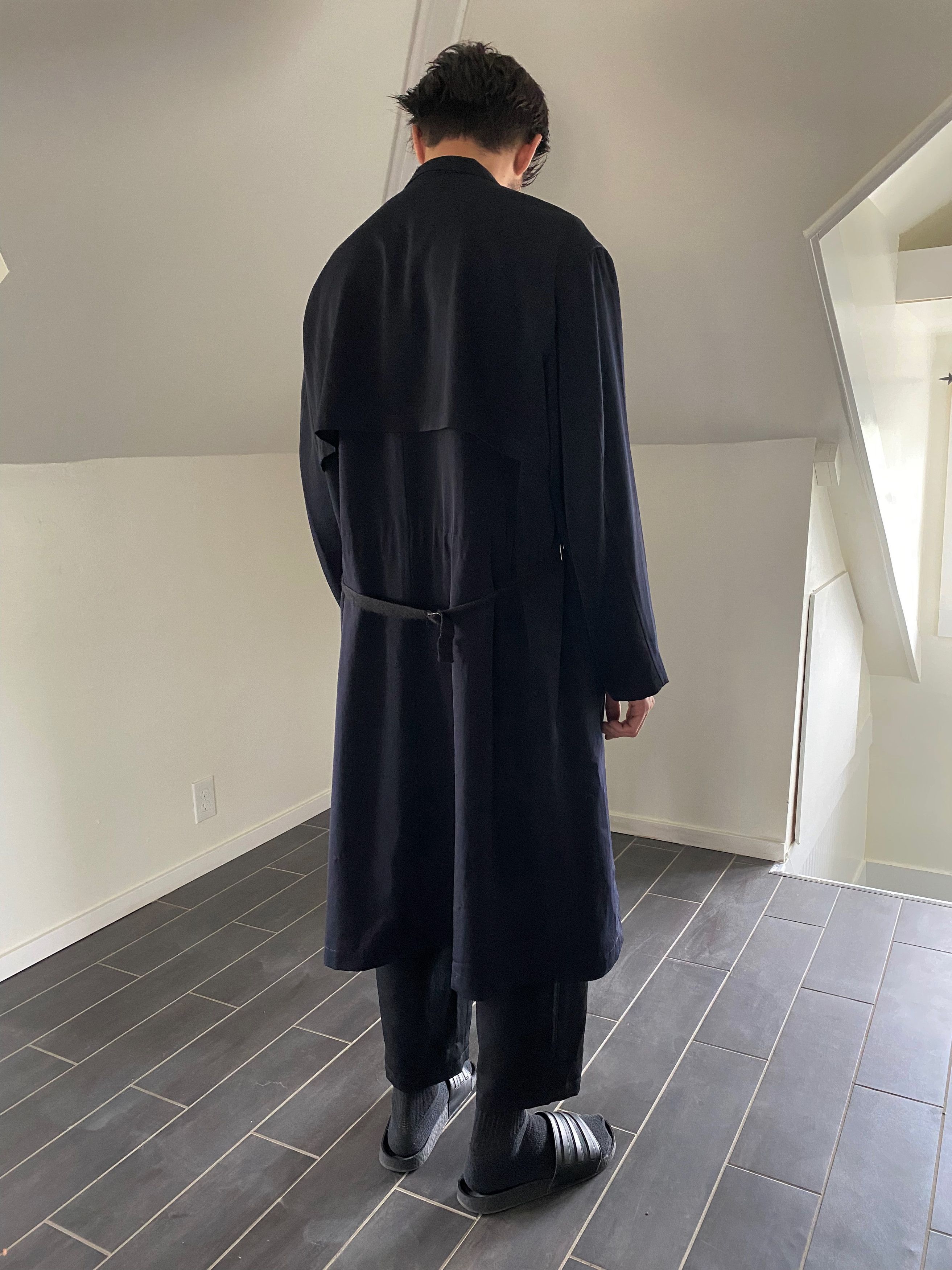 Yohji Yamamoto Wool Gaba Rain/Overcoat | Grailed