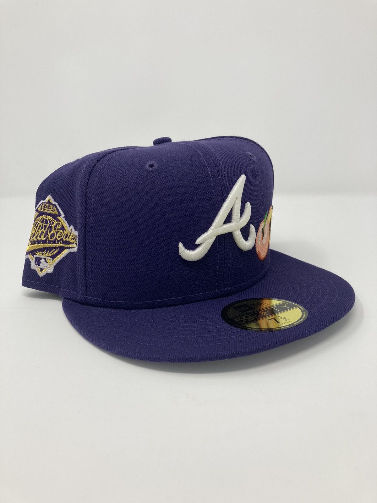 New Era 59Fifty Peach ATL Braves 1995 World Series Fitted Size 7 1/2 ...