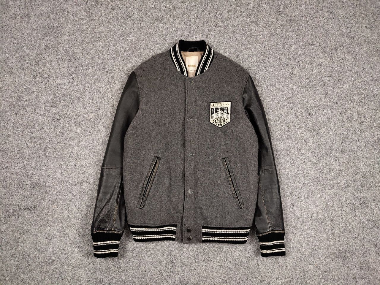 Diesel × Varsity Jacket × Vintage Vintage Diesel Varsity Bomber Jacket ...