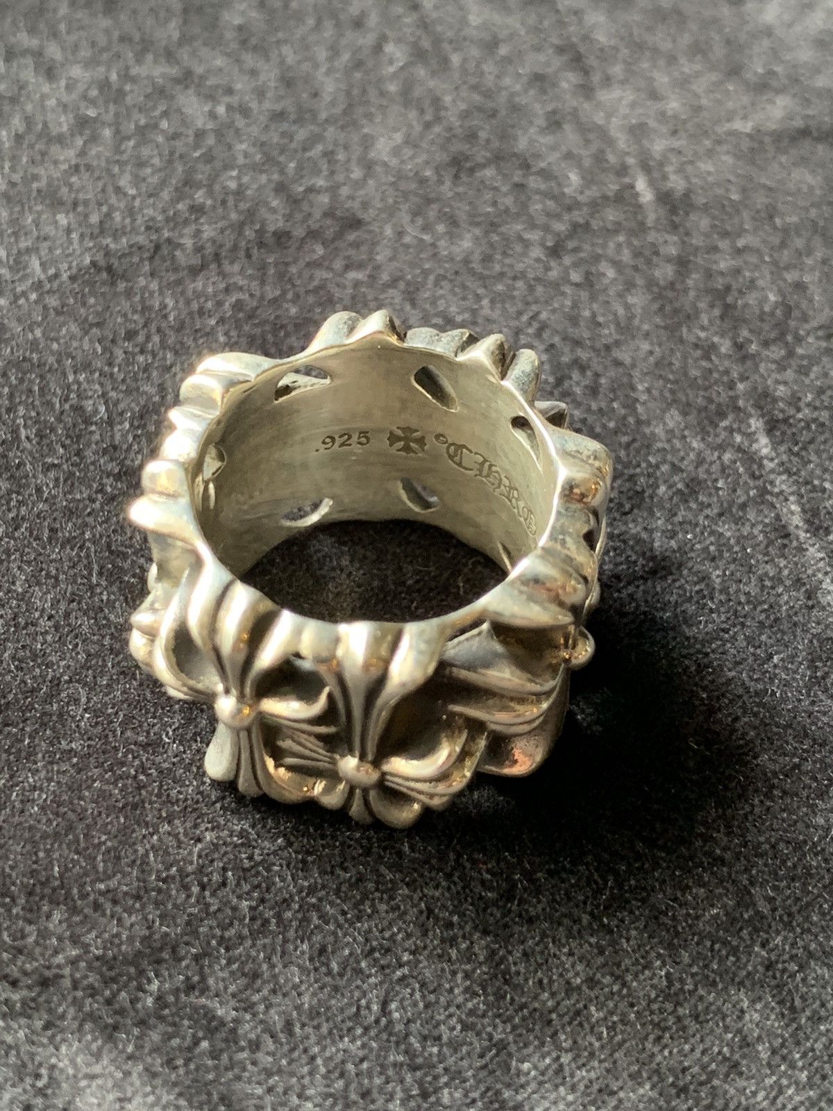 Chrome Hearts Chrome hearts square cemetery ring | Grailed