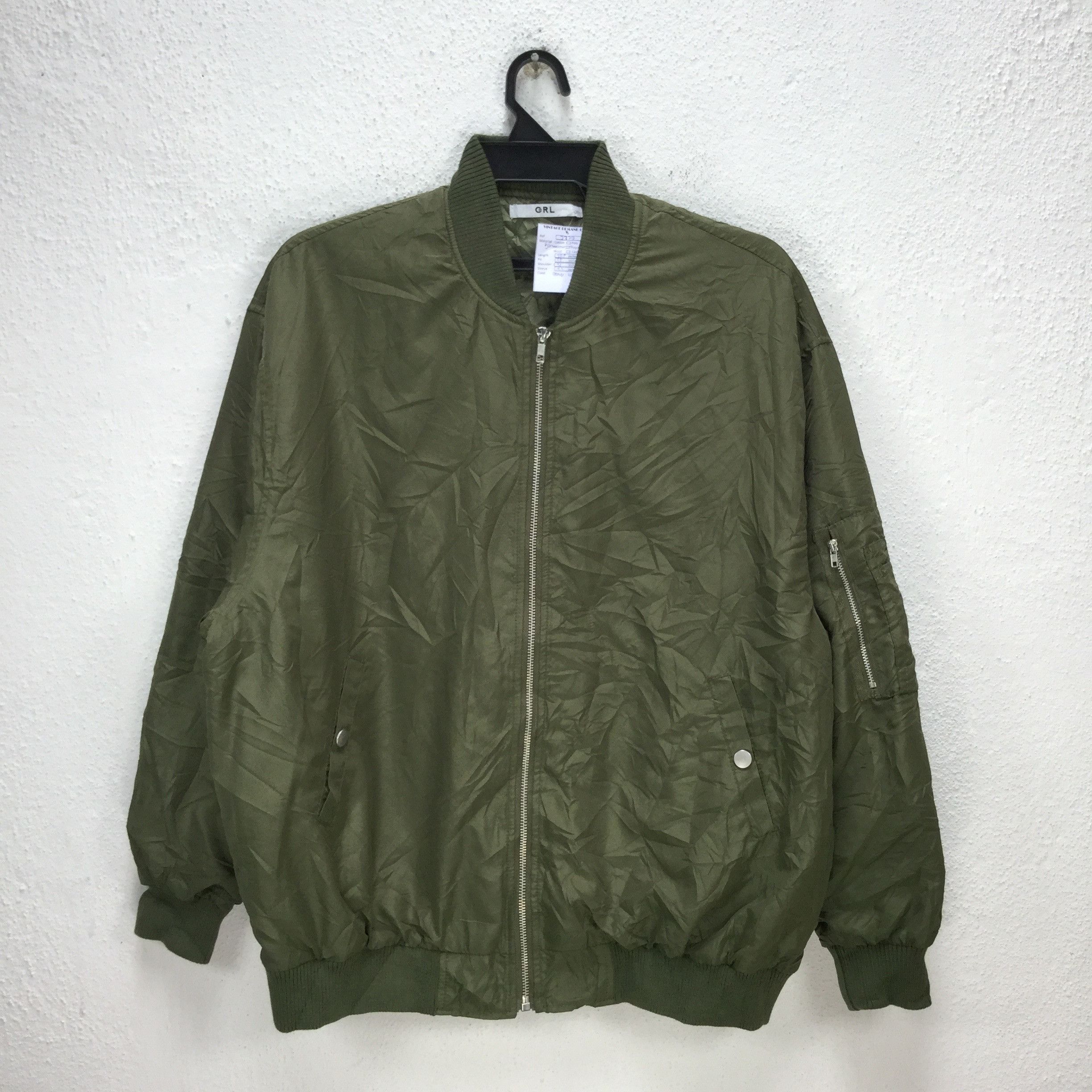 Bomber Jacket Grl Green Colour Full Zipper Bombers Jacket | Grailed