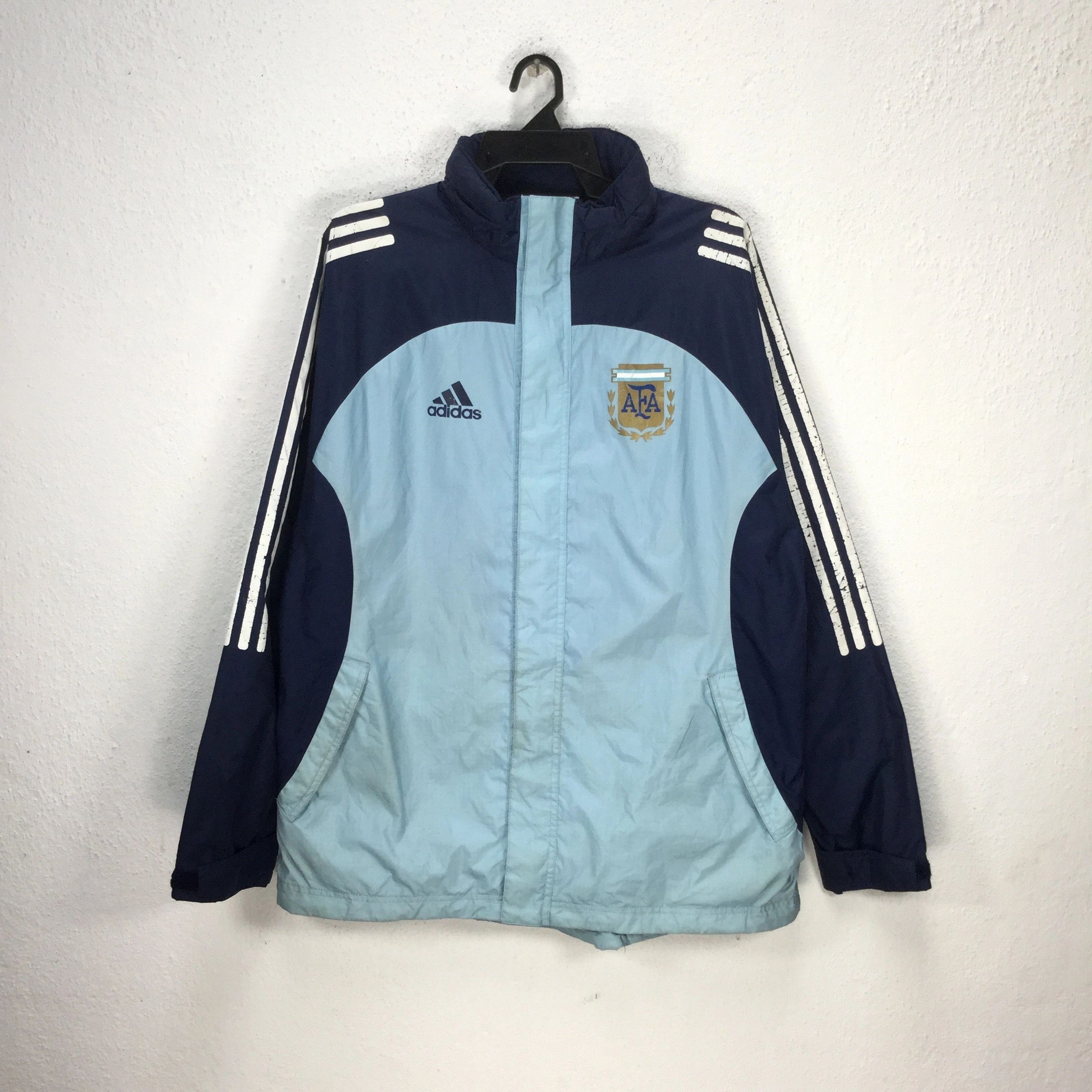 Adidas ADIDAS ARGENTINA FOOTBALL Windbreaker Jacket Soccer team | Grailed