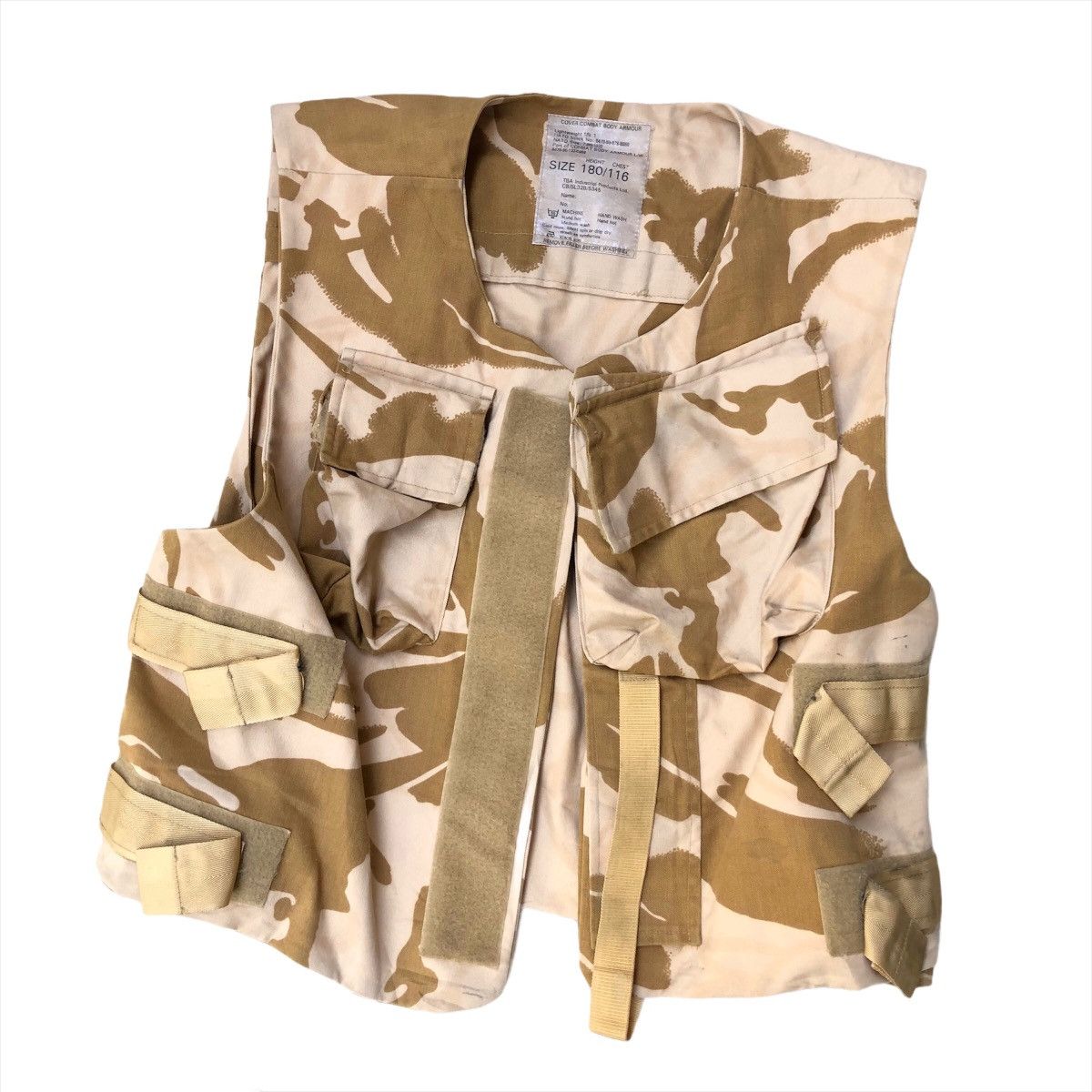 Military × Vintage British Enhanced Combat Body Armour Desert ...