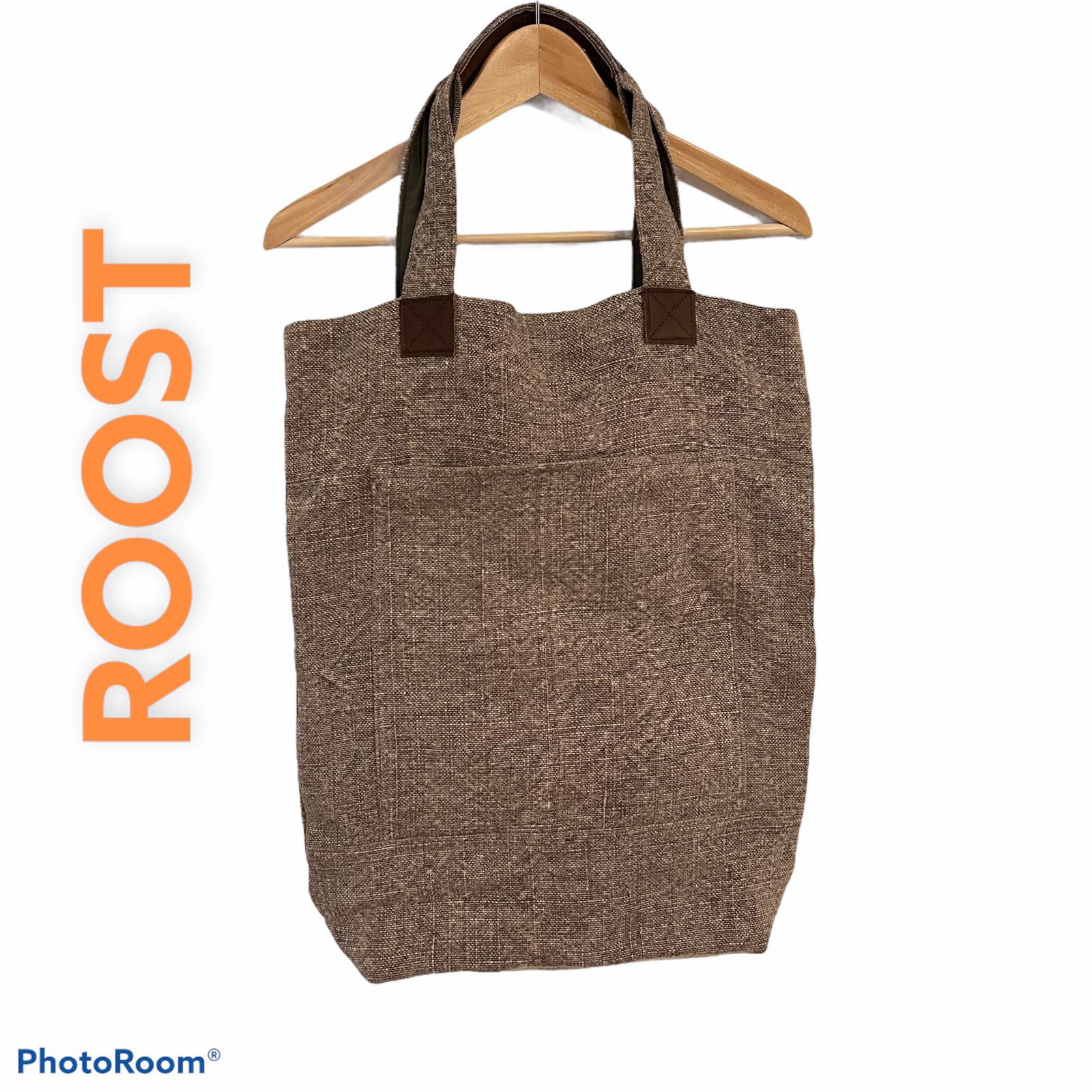 Other ROOTS Women's Tote Bag 100% Jute Leather Handles | Grailed
