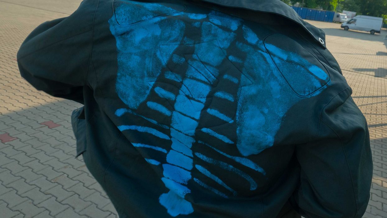 Vintage Vintage Custom Made Fake London Genius Jacket Bomber Luxury ...