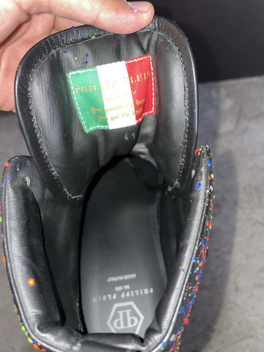 Philipp Plein Philipp Plein X Alec Monopoly High Top Black | Grailed