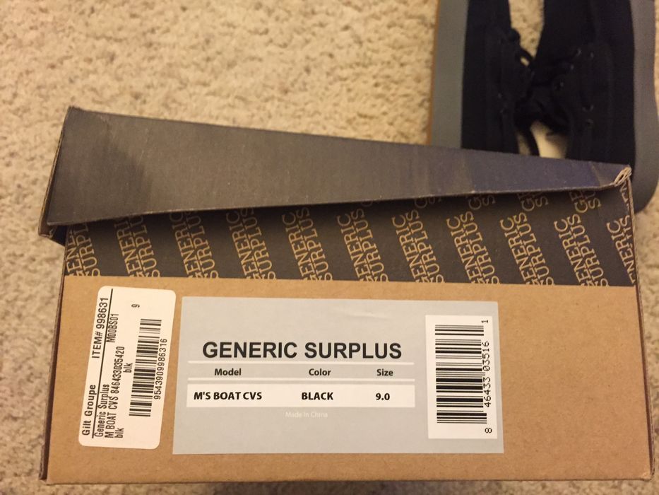 Generic Surplus Boat Shoes Black | Grailed