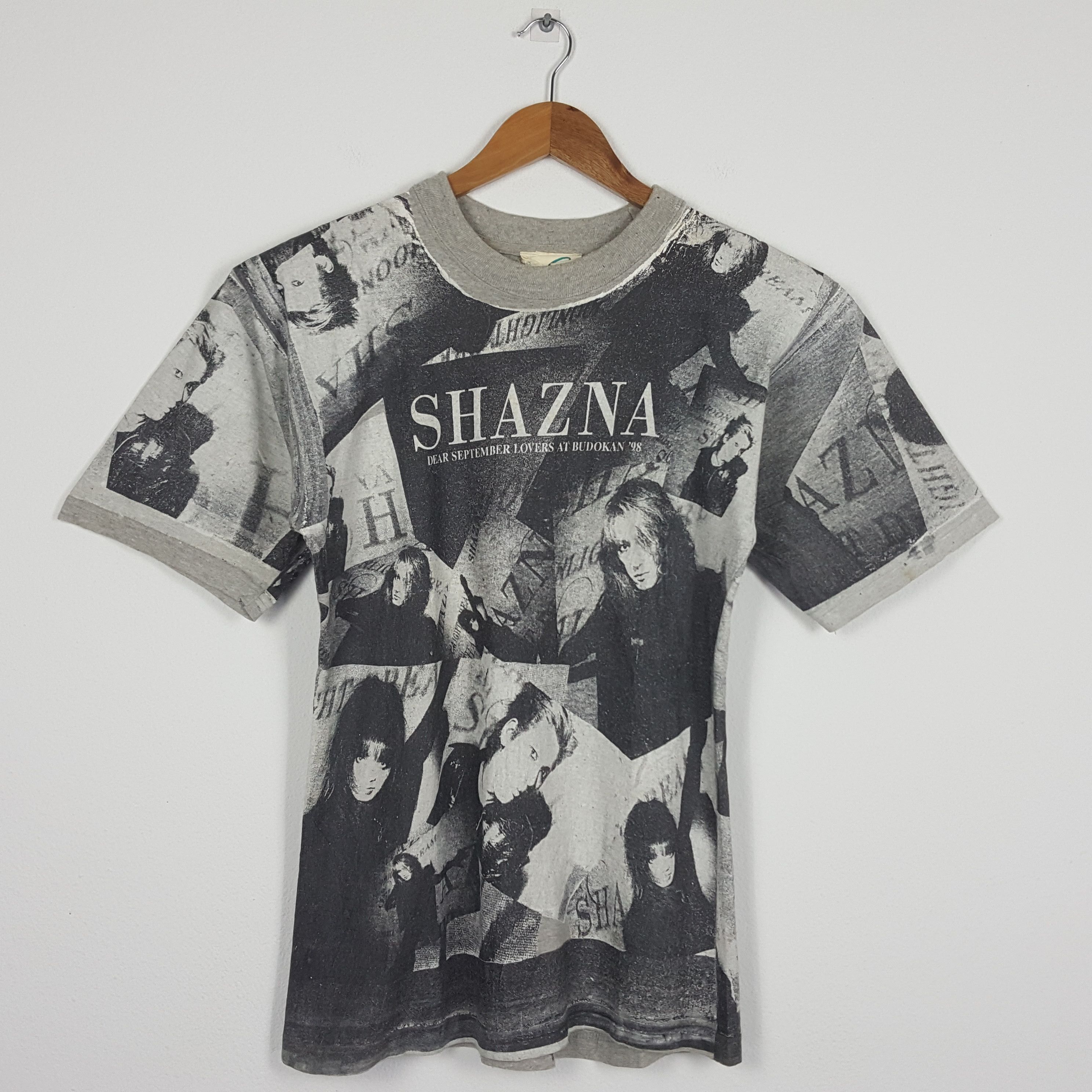 Vintage Vintage 90's SHAZNA Japanese Rock Band Full Print T-Shirt | Grailed