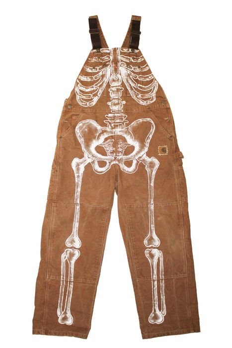 Vintage Carhartt Double Knee Overalls Skeleton Custom | Grailed