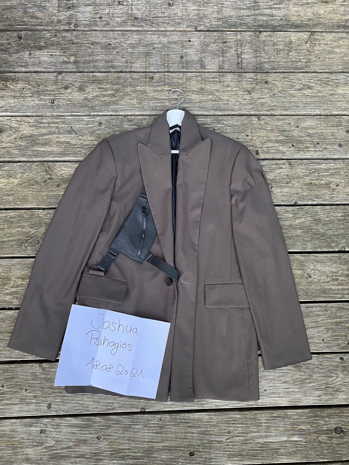 Soderberg Detachable leather pocket blazer | Grailed