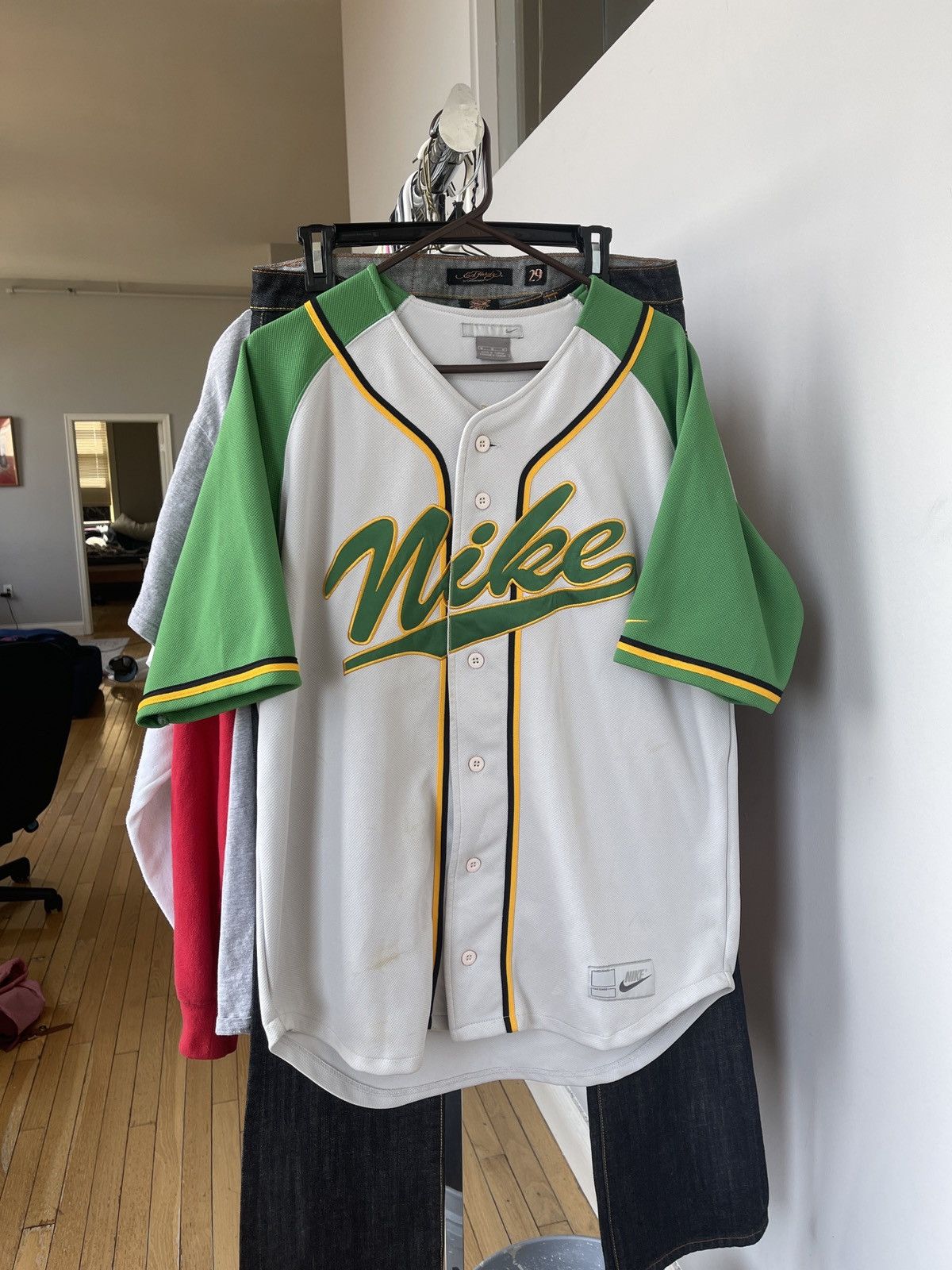 Nike × Streetwear × Vintage Vintage 90s Nike Script Cursive Jersey ...