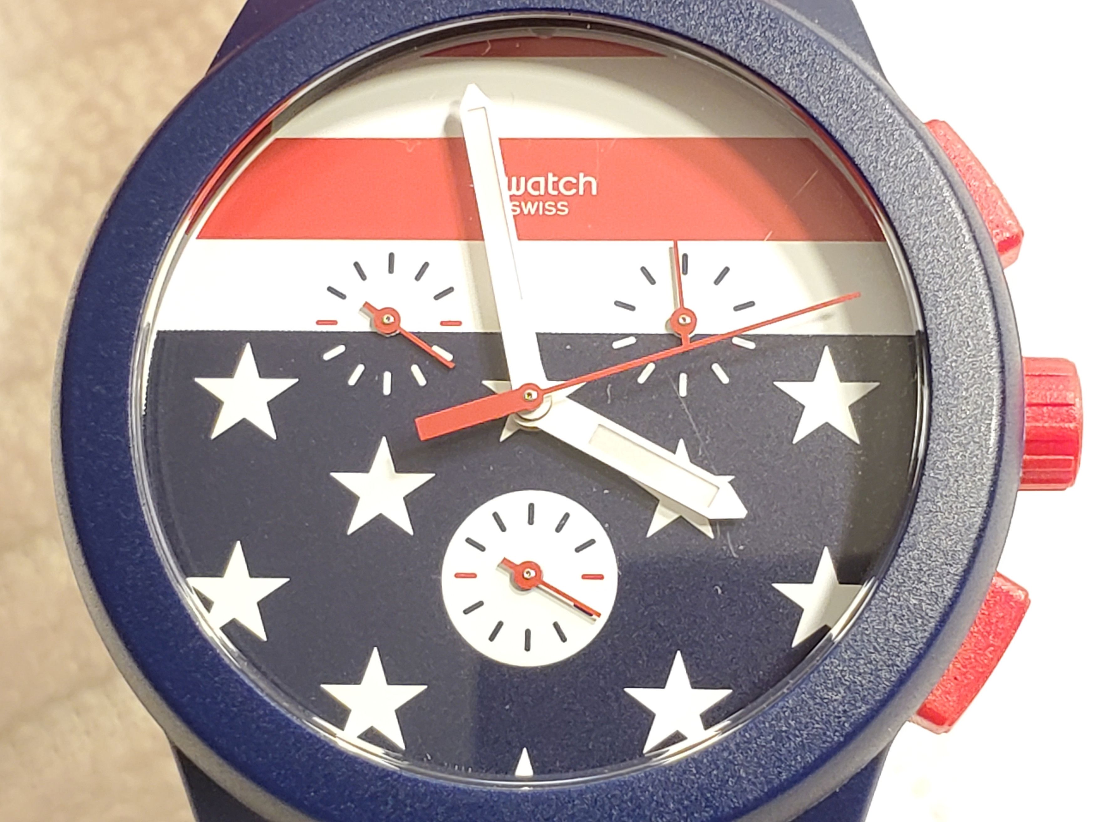 Swatch Swatch Swiss Made Stars Stripes Quartz Watch | Grailed