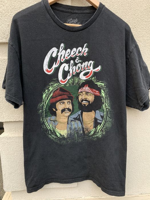 Vintage Cheech and Chong Comedy Duo Graphic Artwork T- Shirt | Grailed