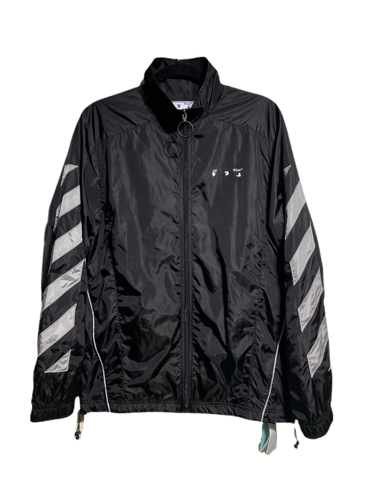 Off-White Off White Reflective Windbreaker/Rain Jacket / Black | Grailed