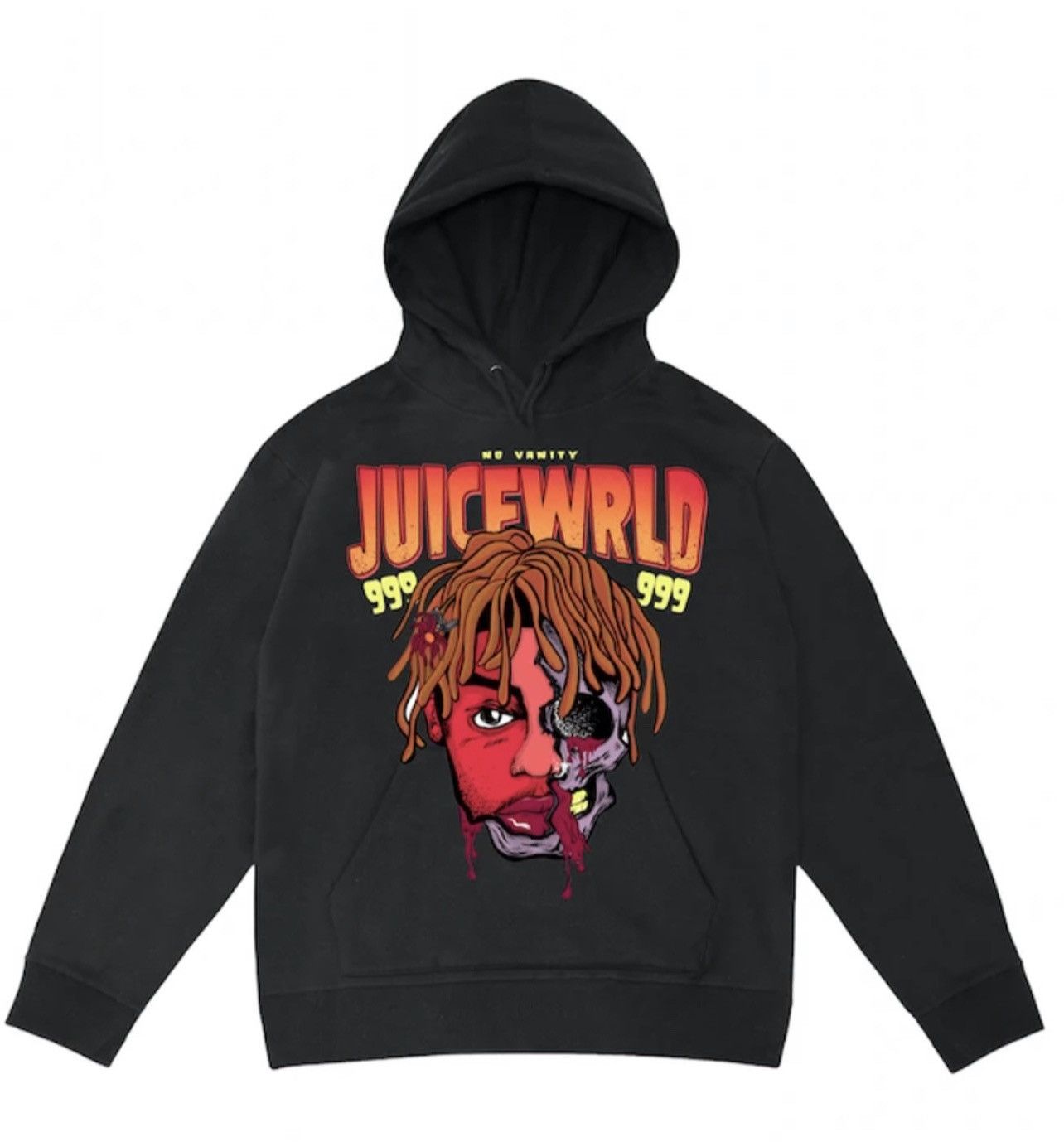 999 Club Juice Wrld 999 Abstract Hoodie “No Vanity” Limited Edition ...