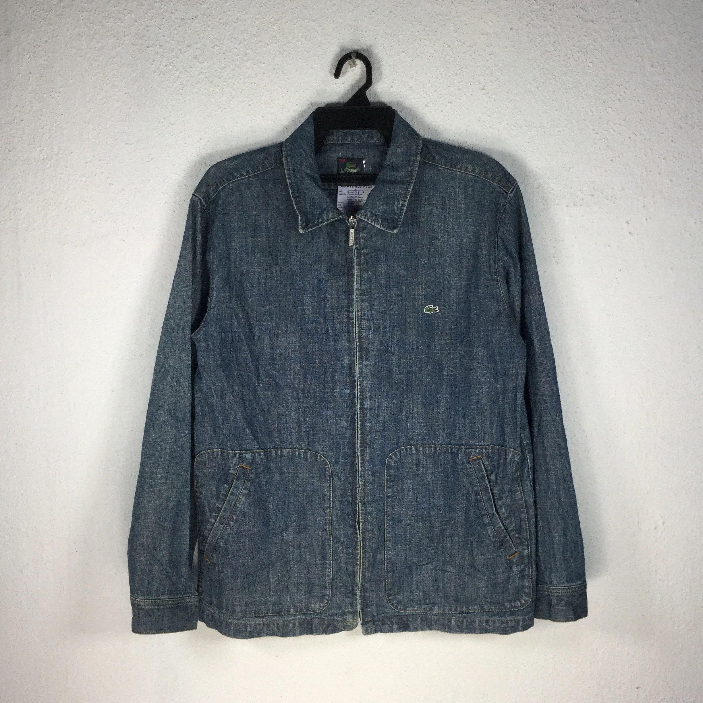 Denim Jacket × Lacoste LACOSTE DENIM WORKWEAR Jacket Medium Size | Grailed
