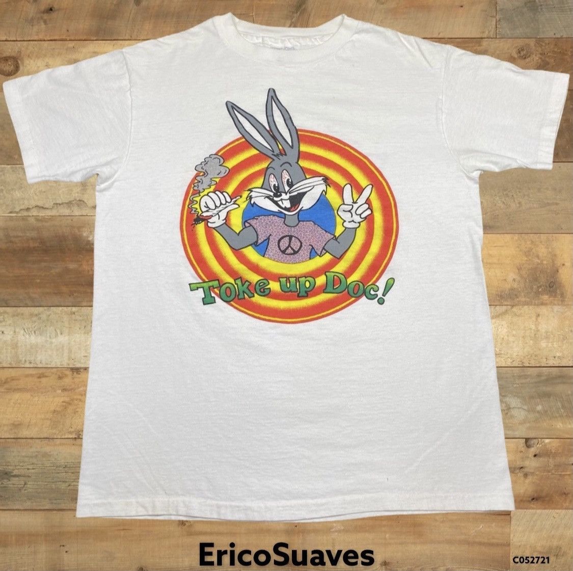 Humor × Streetwear × Vintage Looney Tunes Bugs Parody SHROOMY TUNES 420 ...