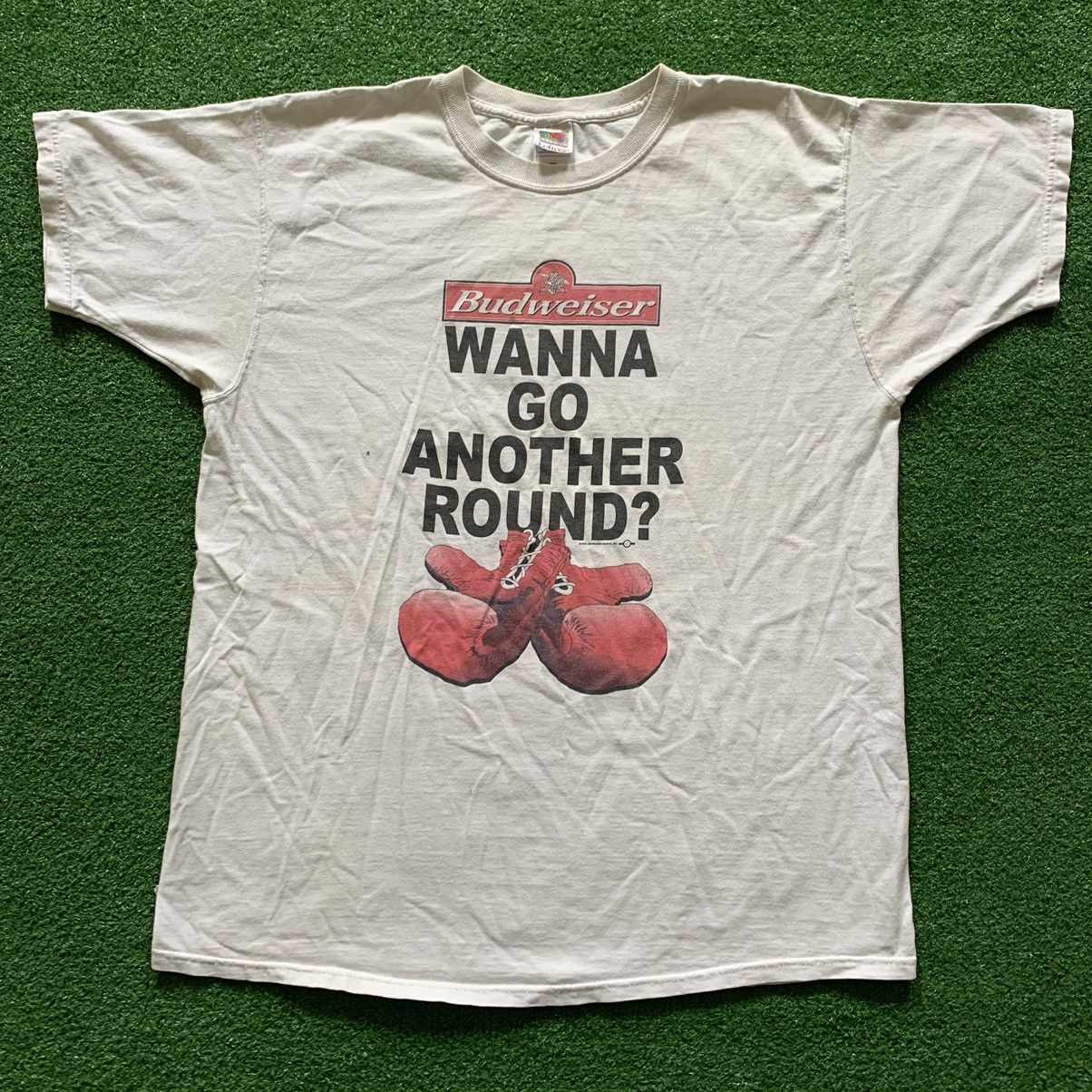 Budweiser × Streetwear × Vintage Budweiser Boxing Gloves Drinking Tee ...