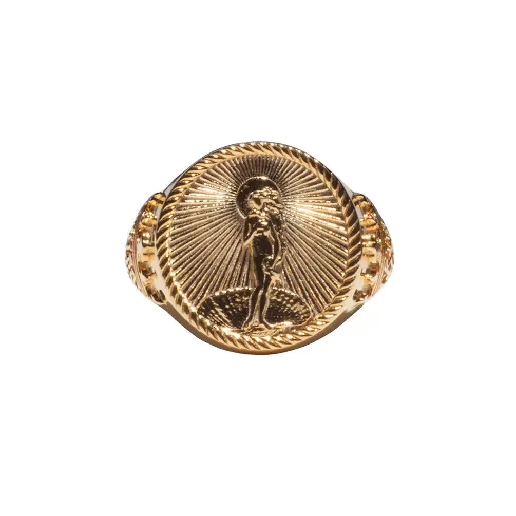 Jewelry × Stussy Stussy 40th Anniversary Gold Ring Size 6 | Grailed