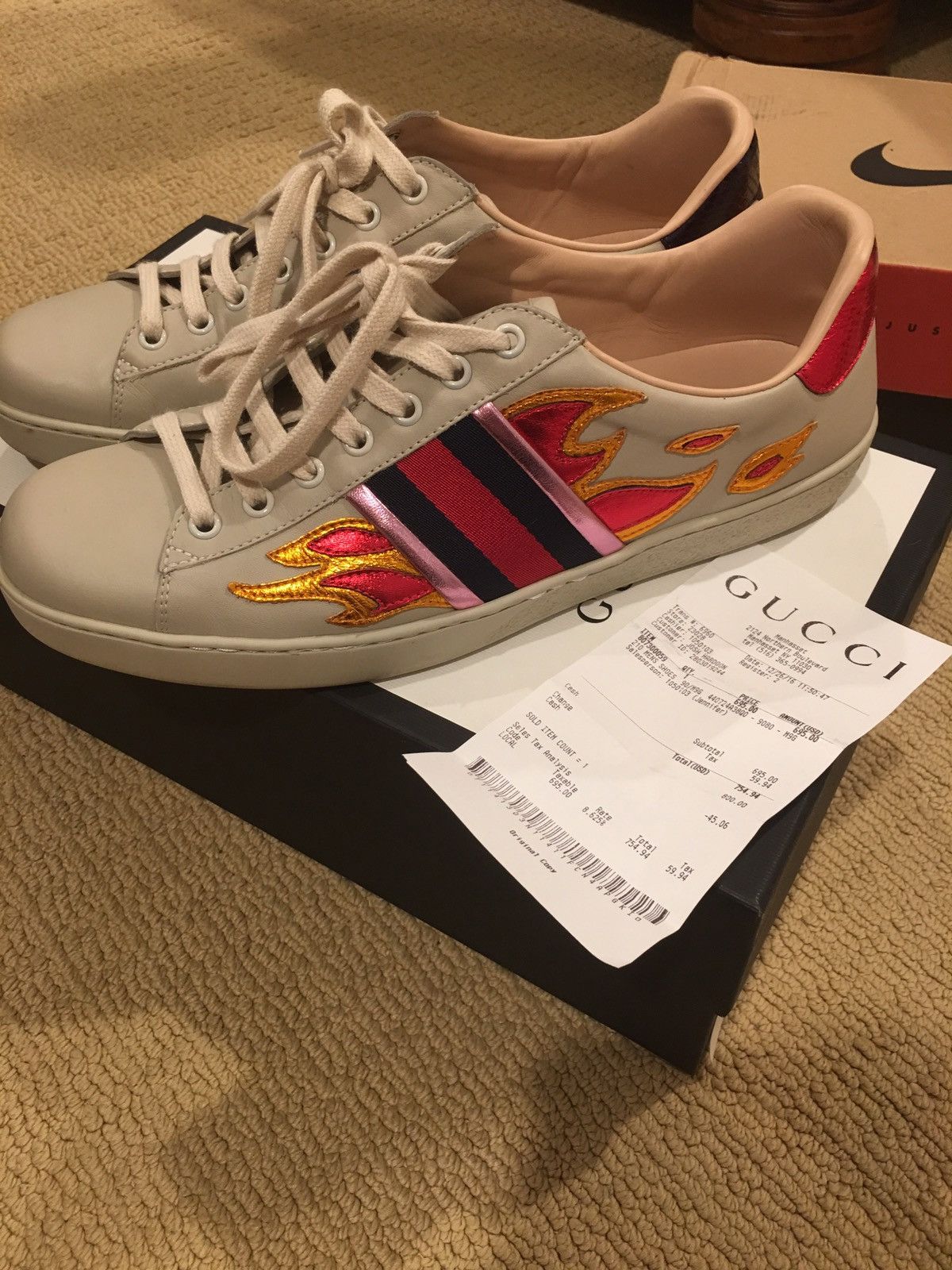 Gucci Ace Flames | Grailed