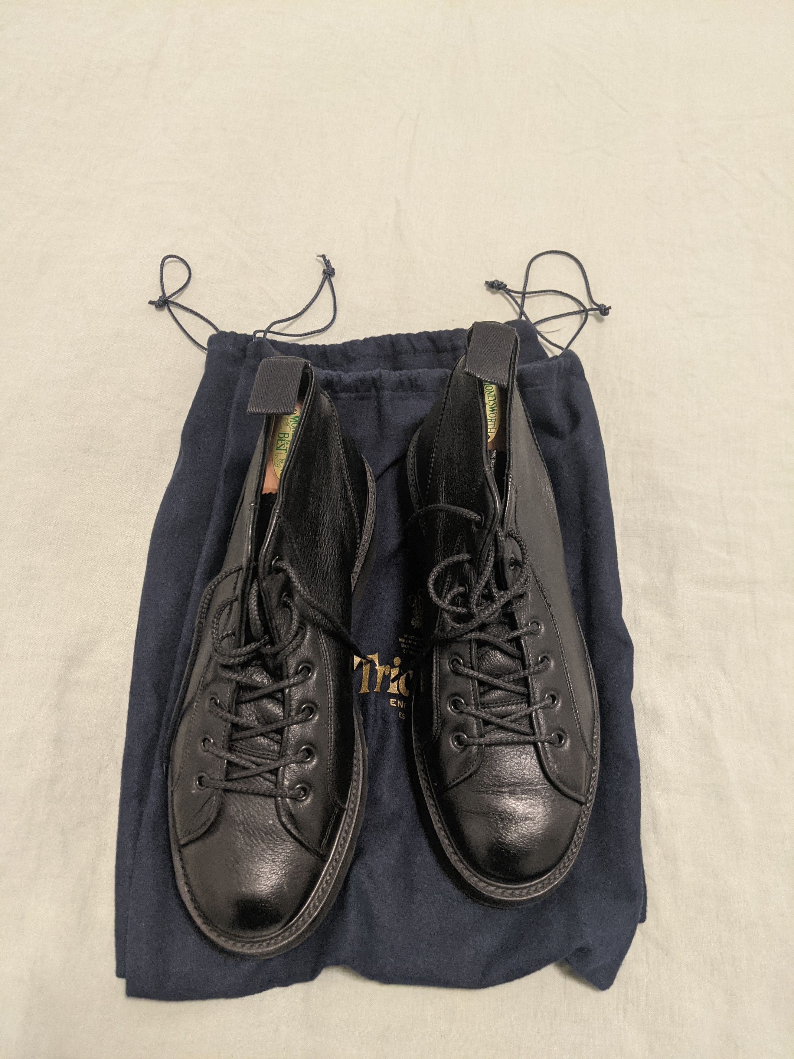 Trickers Ethan Monkey Boot Olivvia Deer Leather - Black - UK8/US98 ...