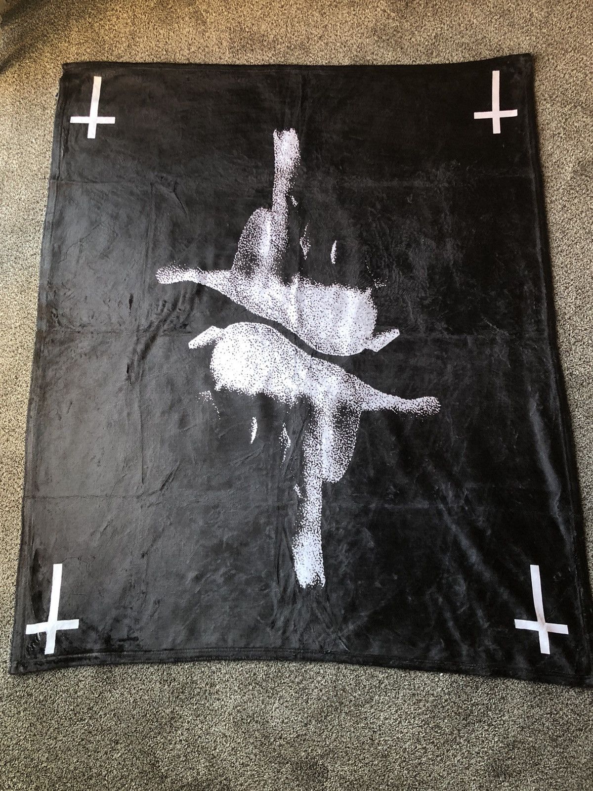 Playboi Carti Playboi Carti "Middle Finger" Blanket | Grailed