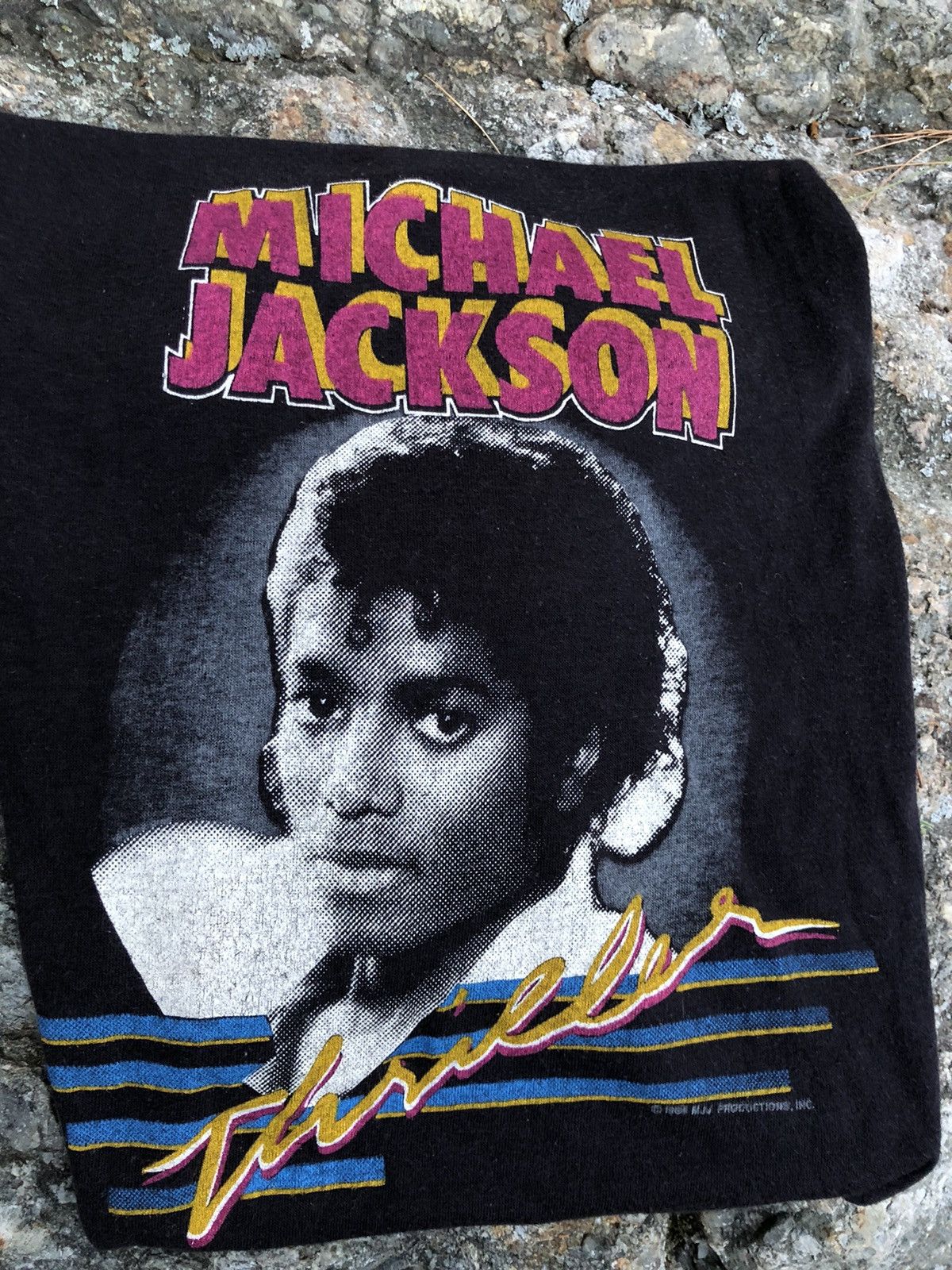 Band Tees × Michael Jackson × Vintage 1984 Michael Jackson THRILLER ...