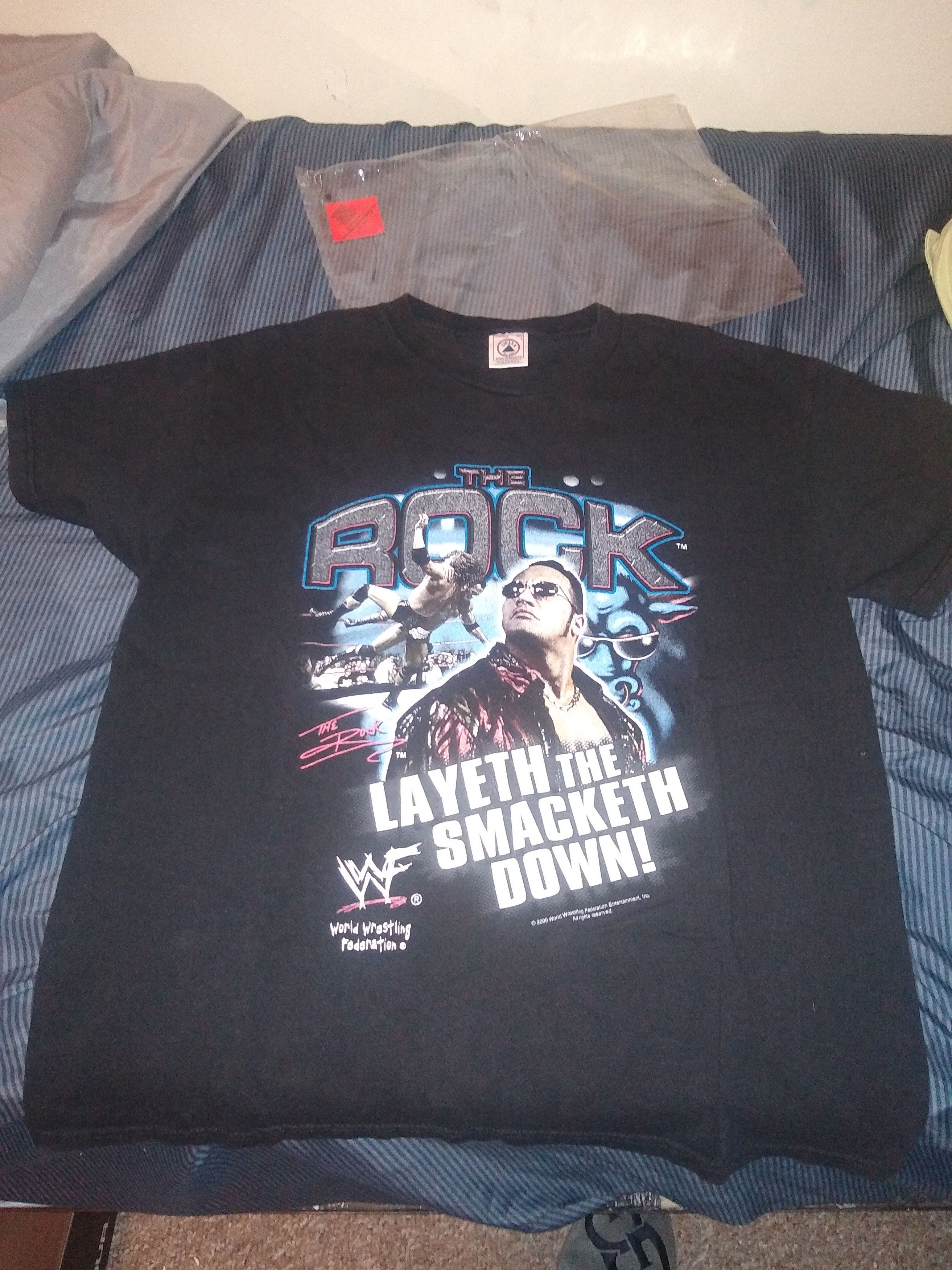 Delta × Vintage × Wwf The Rock Layeth the smackdown | Grailed