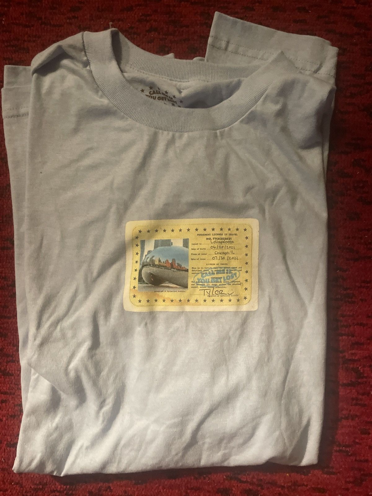 Tyler The Creator lollapalooza tyler the creator license tee | Grailed