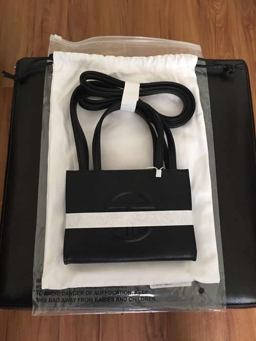 Telfar Telfar Small Black Bag Vegan Leather Tote Telfeezy New DSWT ...