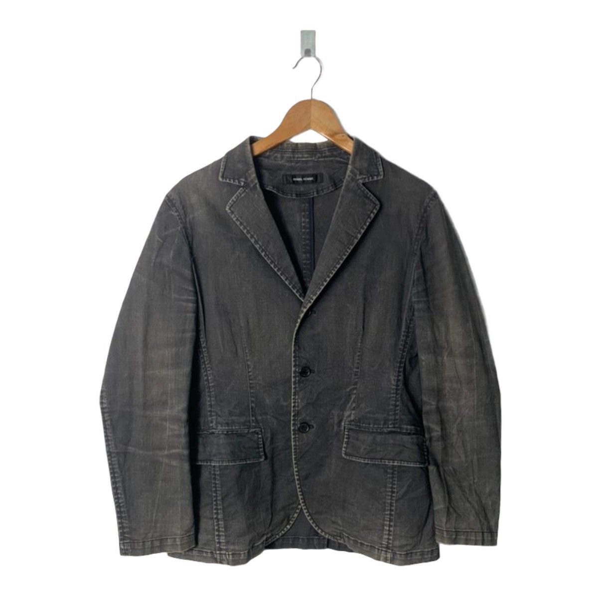 Rykiel Homme Black Faded Design Rykiel Homme Blazer Jacket | Grailed