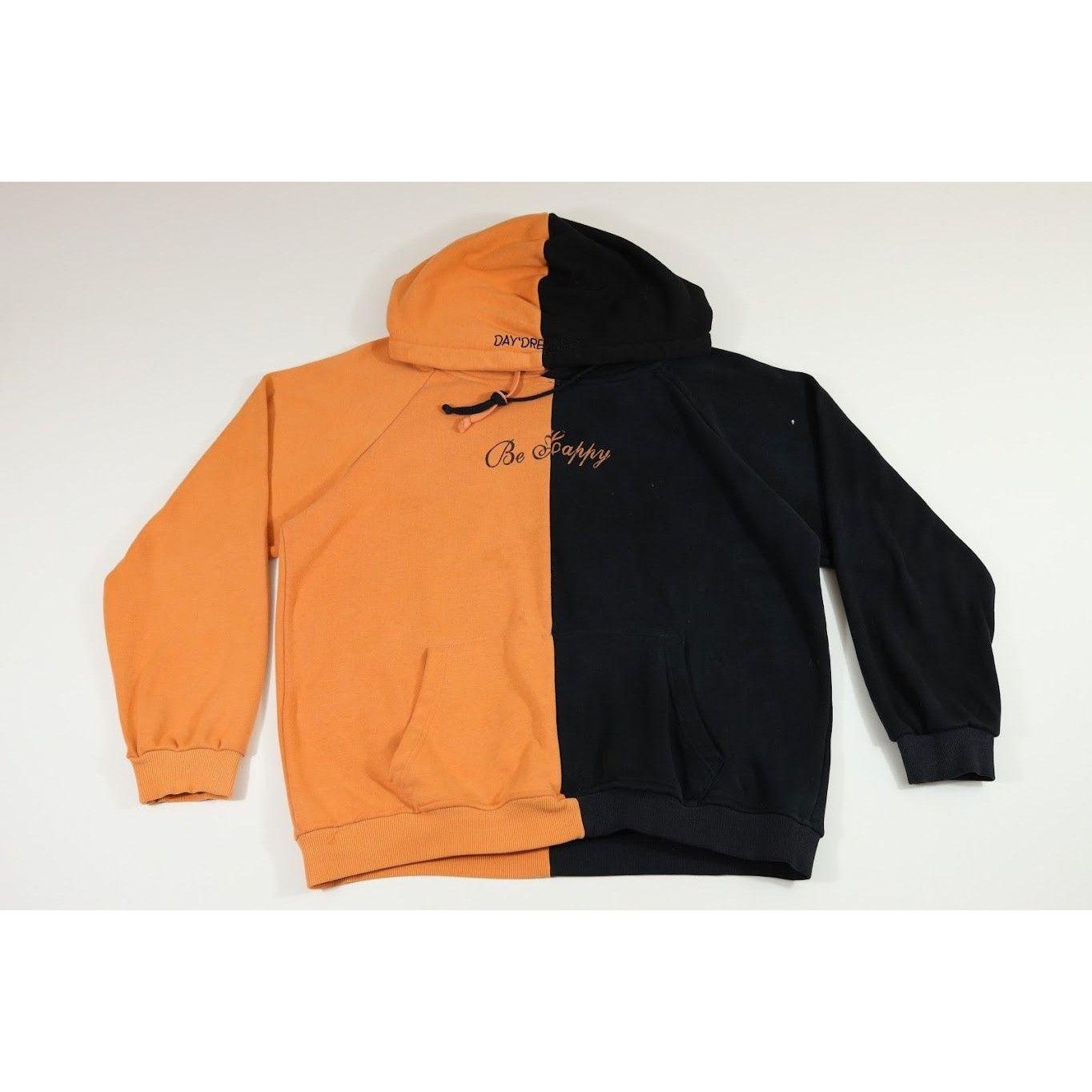 Custom Split Half and Half X Eyes Smiley Face Be Happy Pullover | Grailed