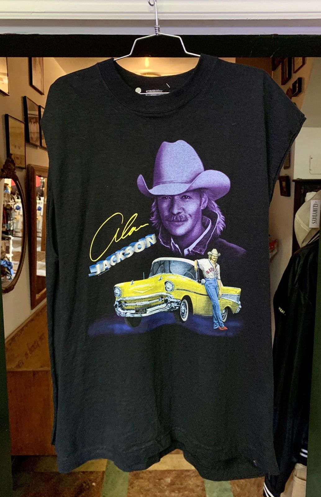 Vintage Vintage Alan Jackson Graphic Sleeveless Tee FREE SHIPPING | Grailed