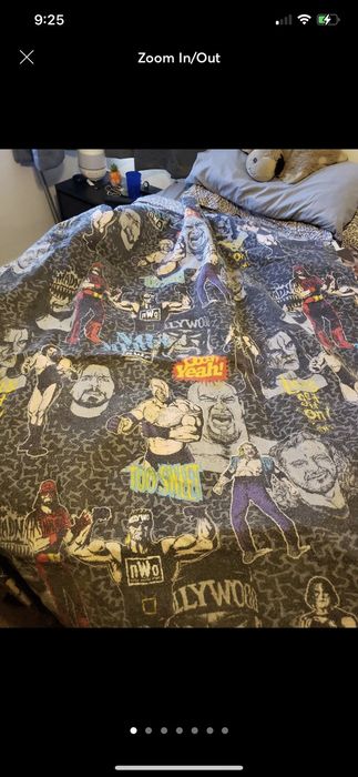 Wcw/Nwo Vintage Wcw/nwo wwf blanket 90s RARE | Grailed