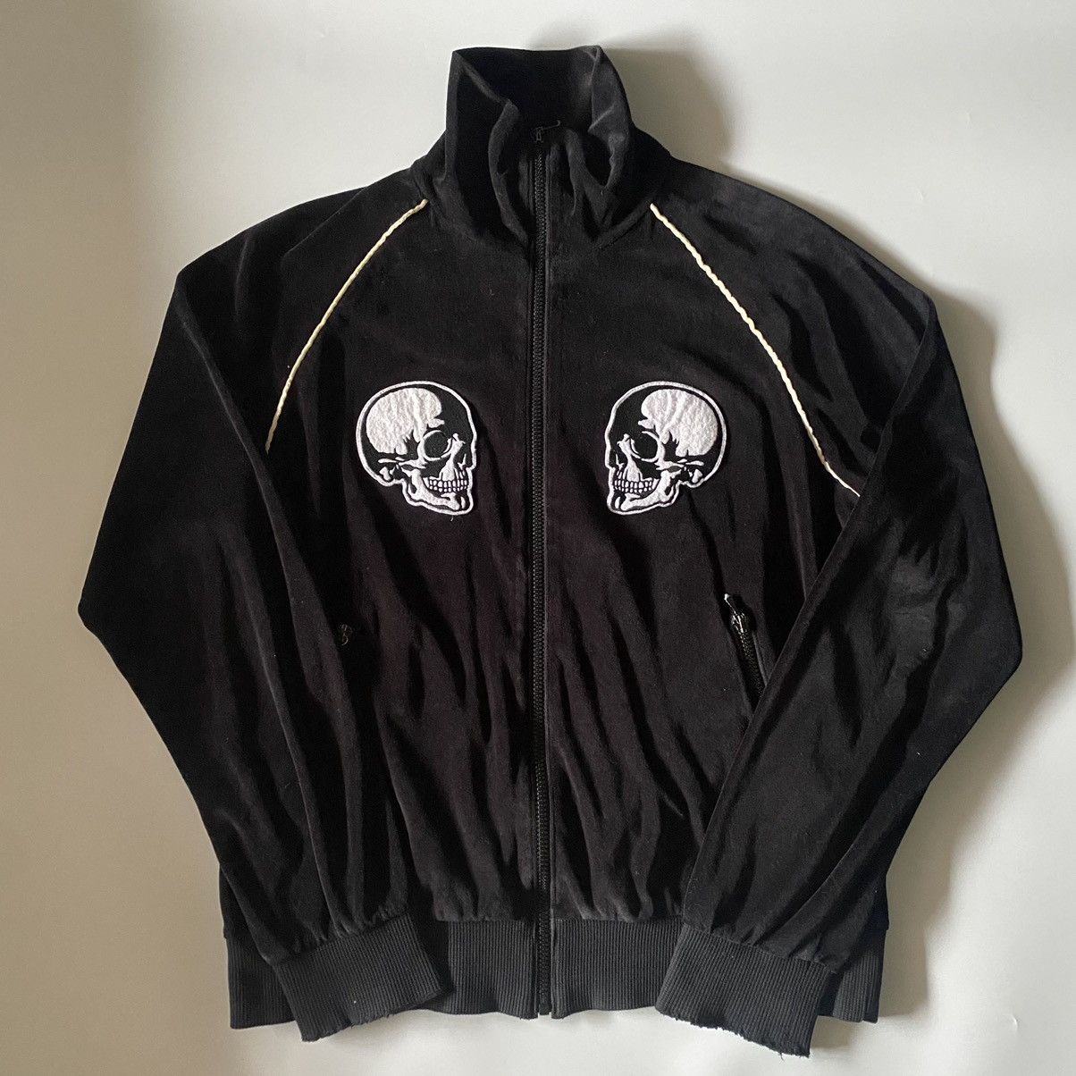 Number (N)ine Number nine velour skull jacket | Grailed